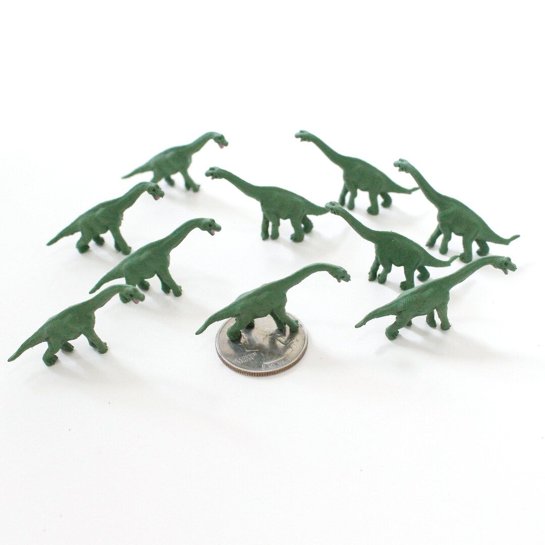 Set of Miniature Brachiosaurus - Mini Dinosaur - Terrarium Supplies ...