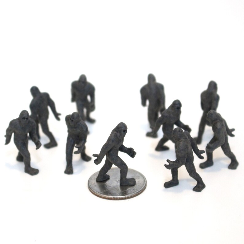 Set of Miniature Bigfoot Mini Sasquatch Terrarium Supplies - Etsy
