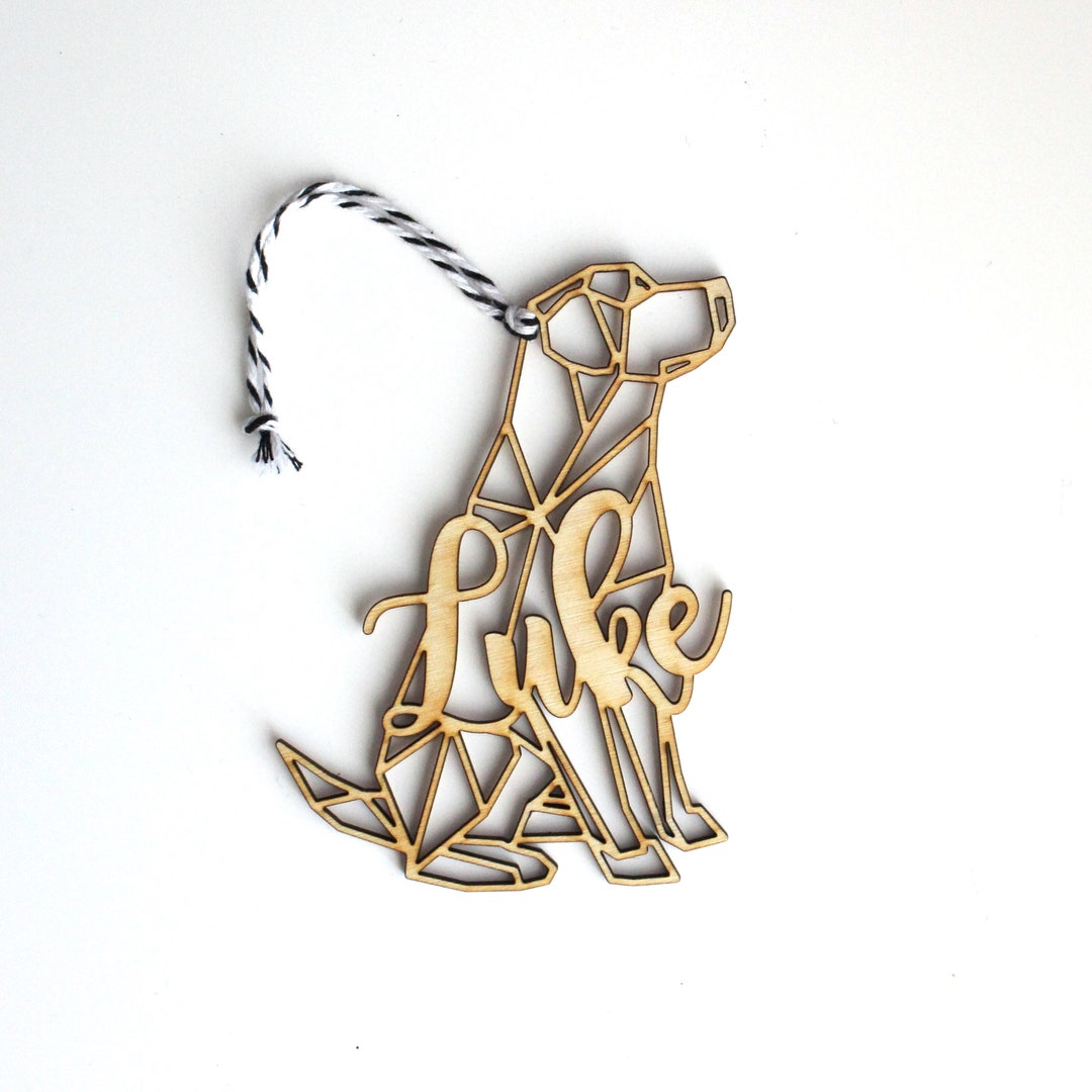 Modern Geometric Labrador Chocolate Black Lab Dog Animal Christmas ...