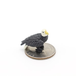 Set of Miniature Eagles - Mini Bald Eagle - Terrarium Supplies - Teeny ...
