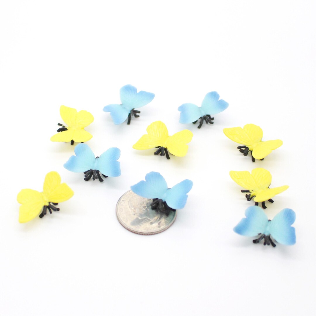 Set of Miniature Butterflies - Mini Butterfly - Terrarium Supplies ...