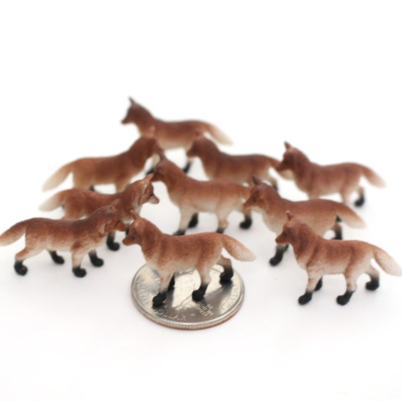 Set of Miniature Foxes Mini Fox Terrarium Supplies Soap | Etsy