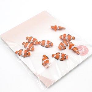 Set of Miniature Clownfish - Mini Fish - Nemo - Terrarium Supplies ...