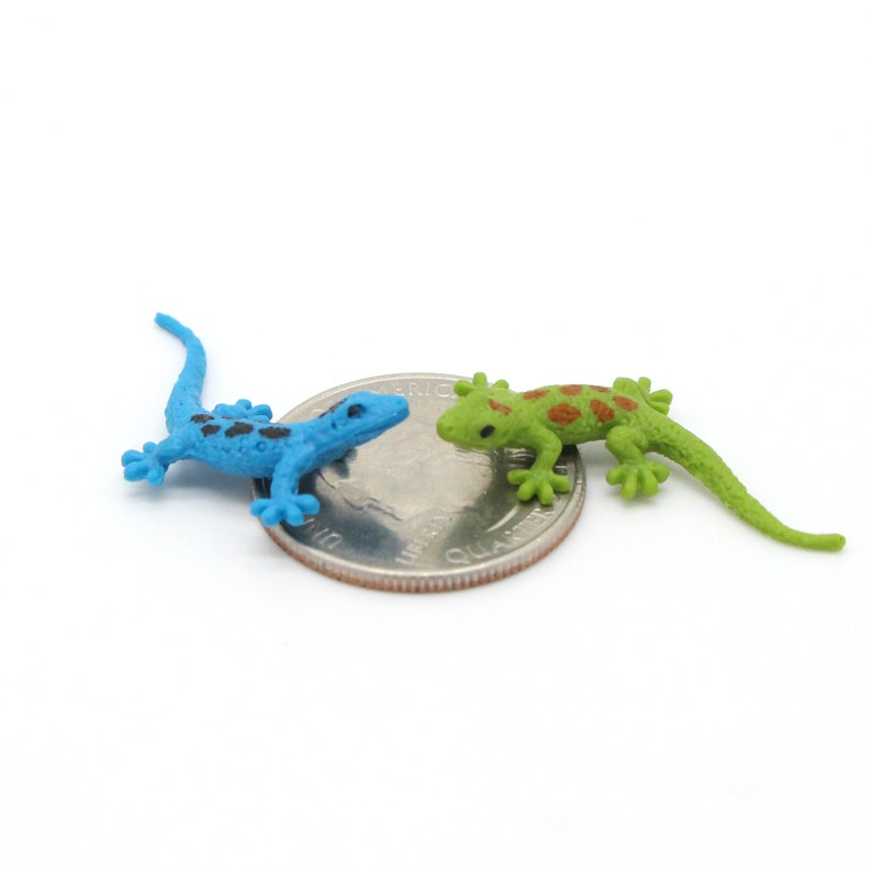Set of Miniature Geckos Mini Lizards Terrarium Supplies - Etsy