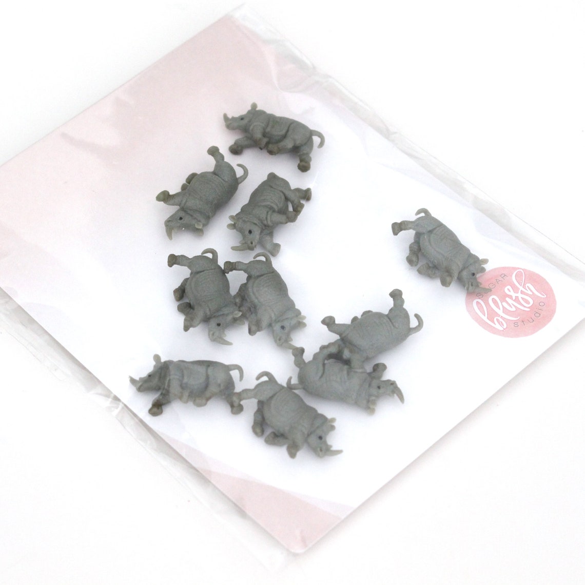 Set of Miniature Rhino Mini Rhinoceros Terrarium Supplies - Etsy