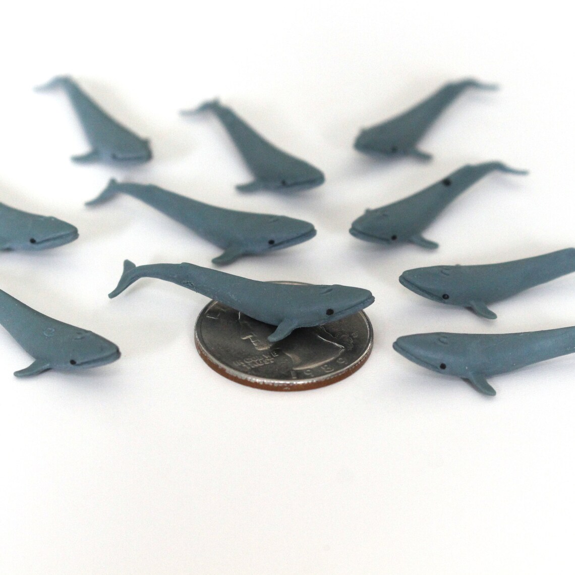 Set Of Miniature Whales Mini Humpback Whales Terrarium Etsy