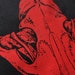 Sew-on Back-patch ~ WOLF SKULL ~ Punk Fashion, Hand Printed Lightweight ...