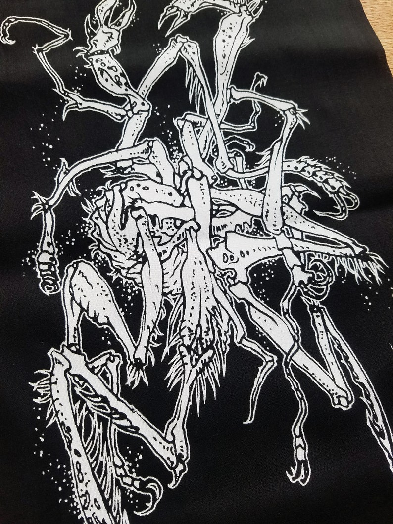 Back Patch CREEPING DEMON: White Gold Horror - Etsy