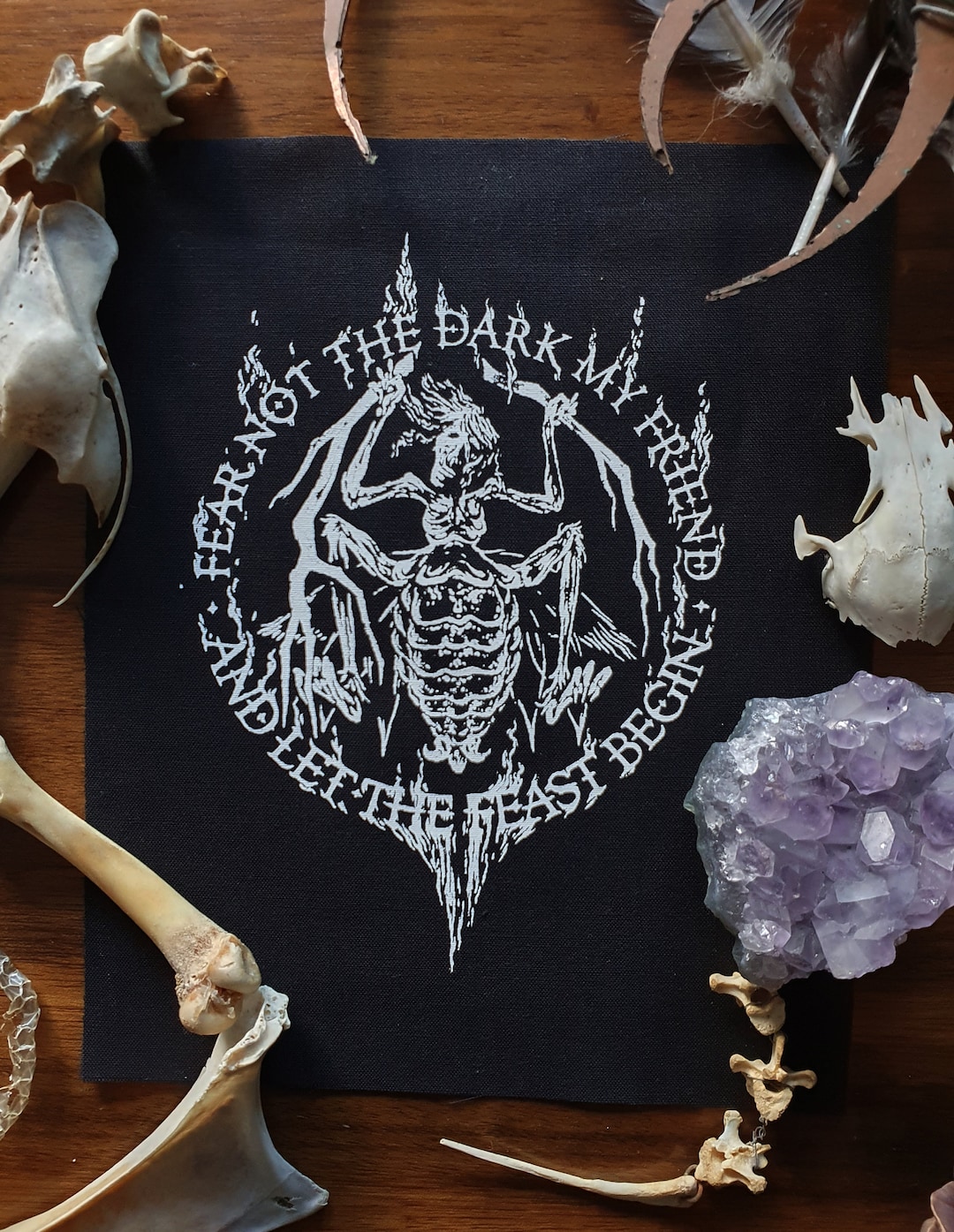 Sew-on Patch Let THE FEAST Begin: Dark Souls,locust Preacher,gamer ...