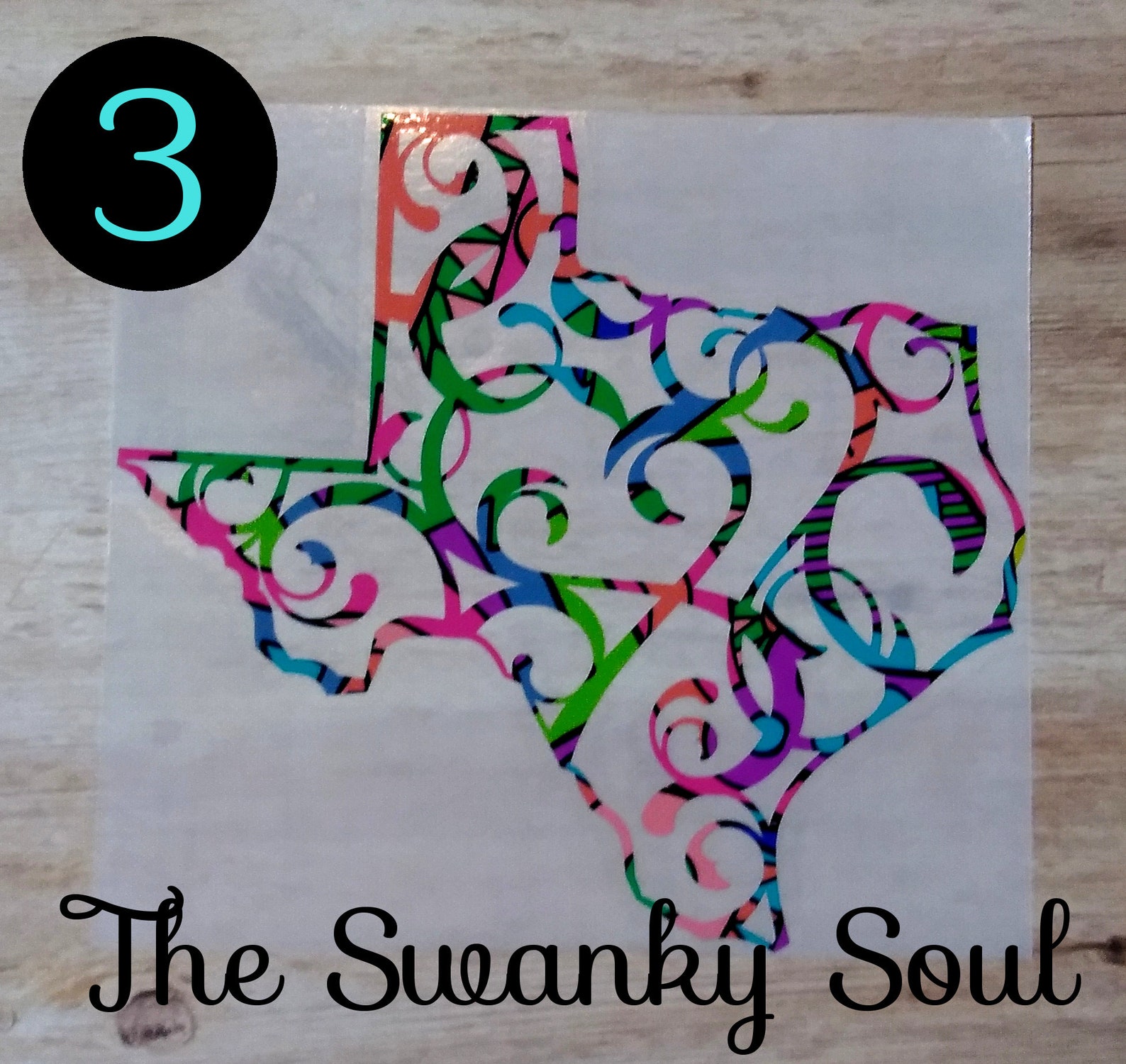 6" Flourish Texas Decal - 9 Patterns to Choose From! Texas Car Deal ...