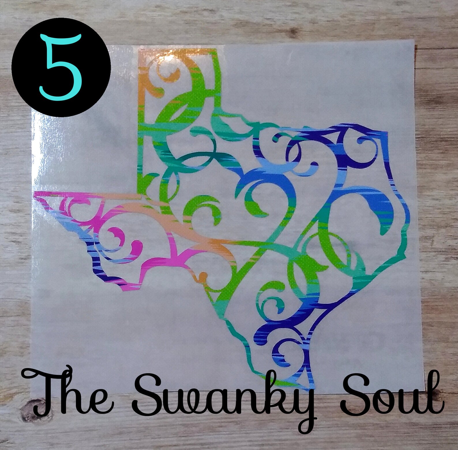 6" Flourish Texas Decal - 9 Patterns to Choose From! Texas Car Deal ...