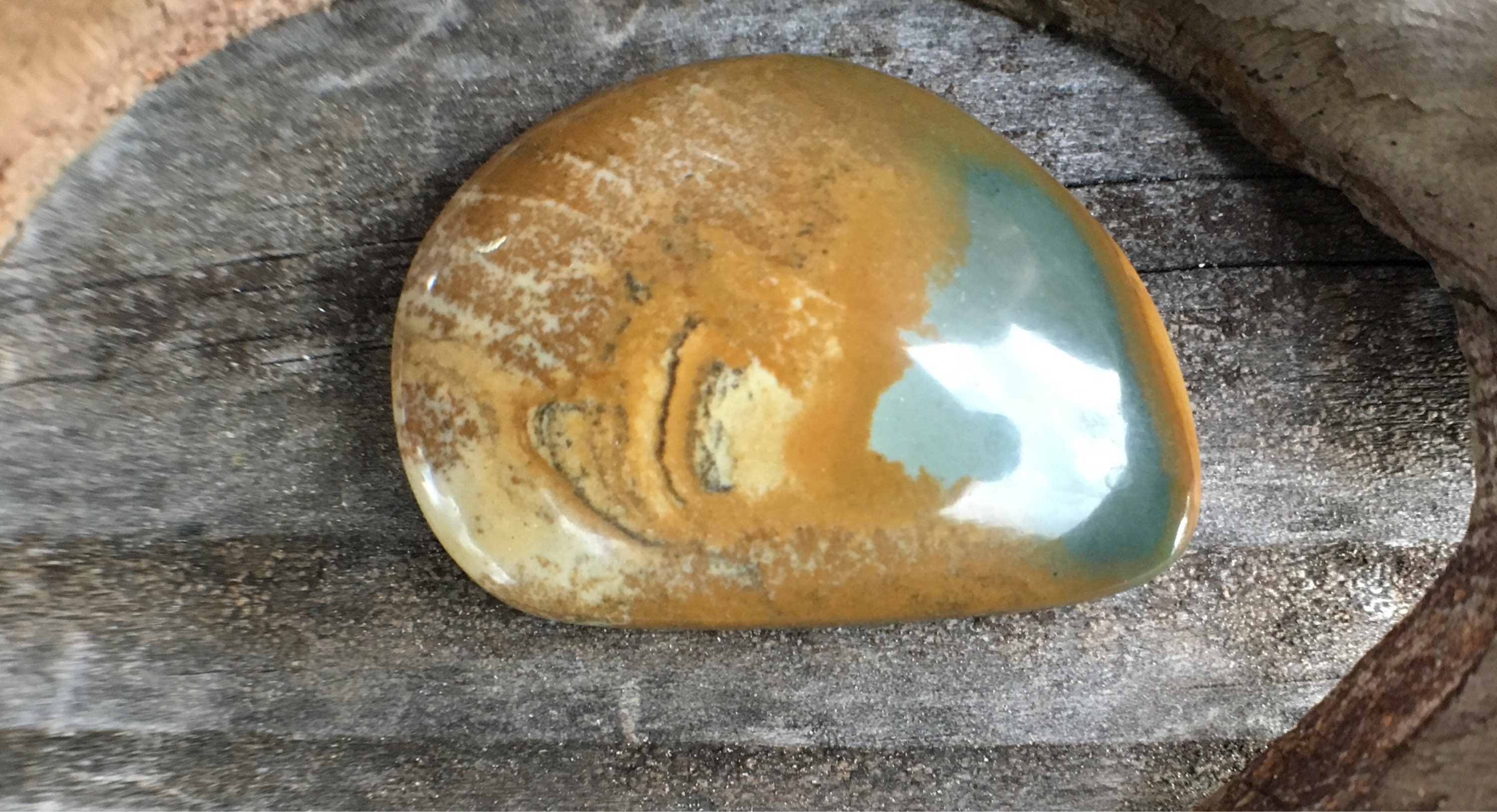 Owyhee picture jasper large freeform cabochon blue lakeside | Etsy
