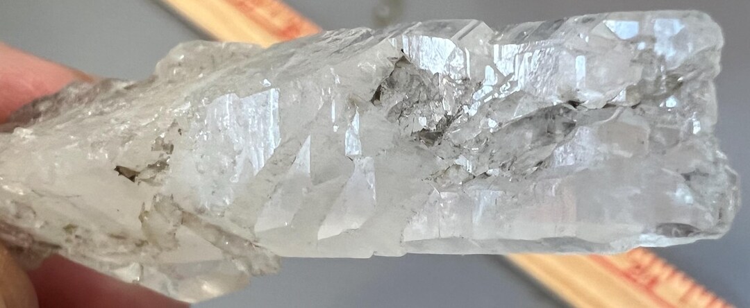 Quartz Hand Cluster Holding Crystal Brazil Lamurian Double Terminated ...