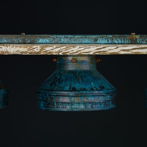 Industrial Lighting Copper Lamp patina Light Fixture - Etsy