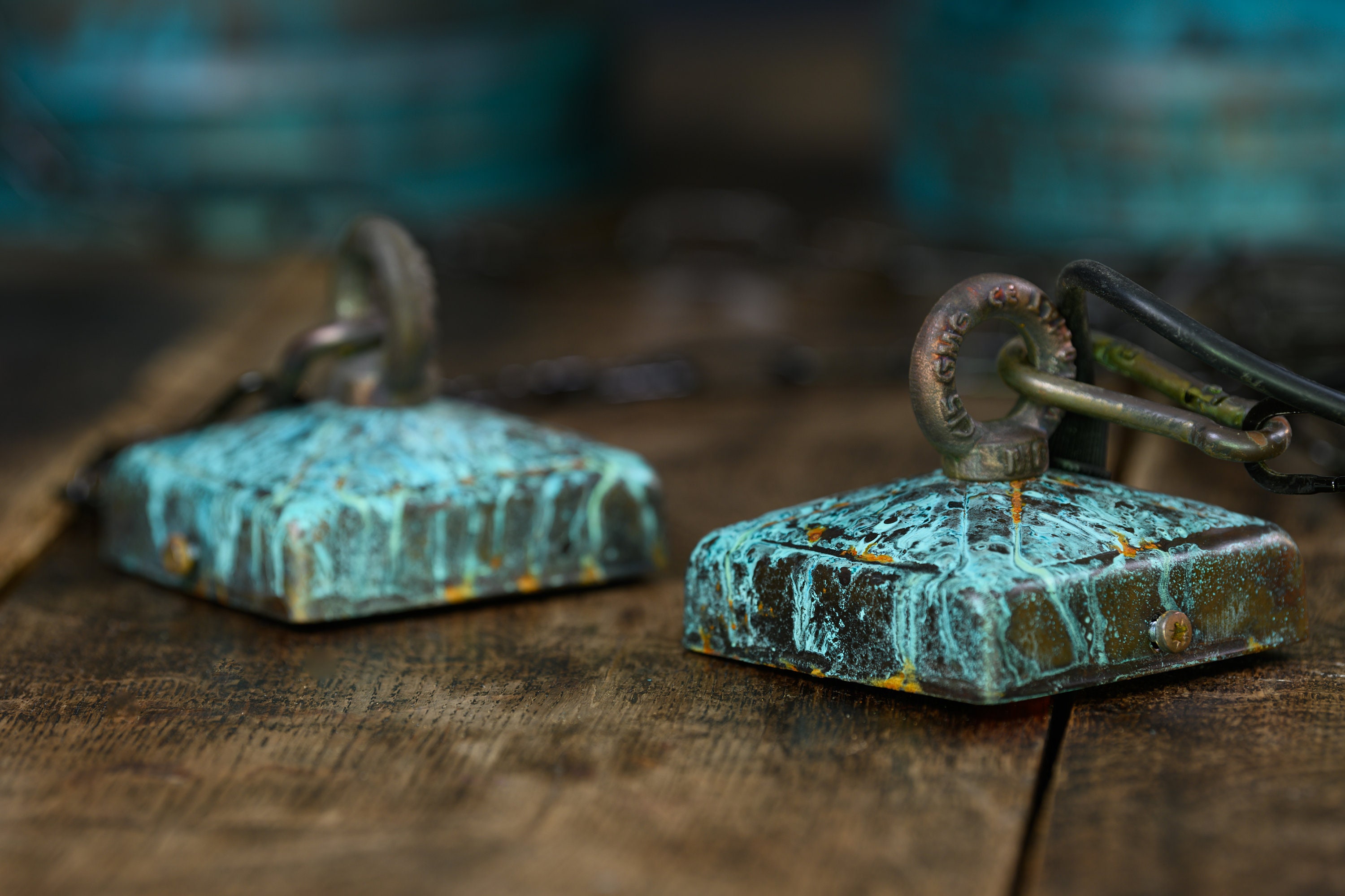 Industrial Lighting Copper Lamp patina Light Fixture - Etsy