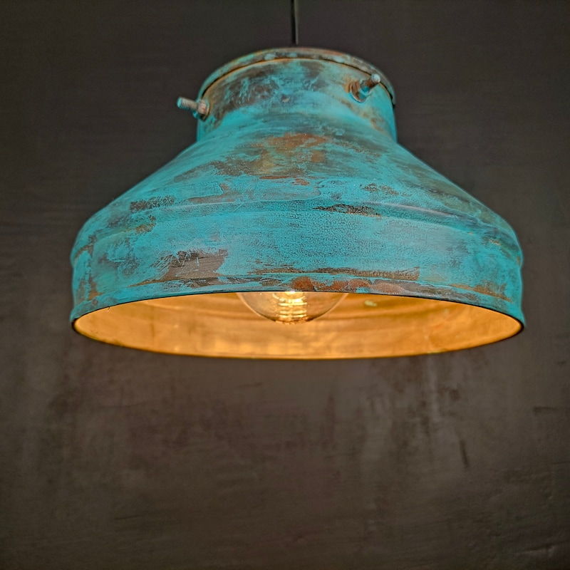 Rustic Pendant Light - Etsy