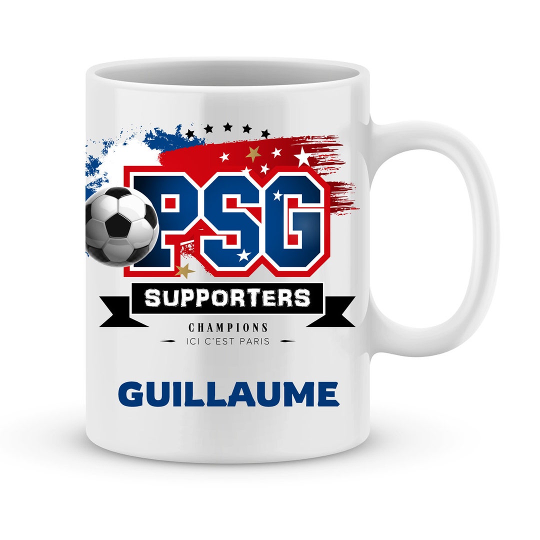 Mug à personnaliser "Foot PSG - Paris Saint Germain" - Etsy France
