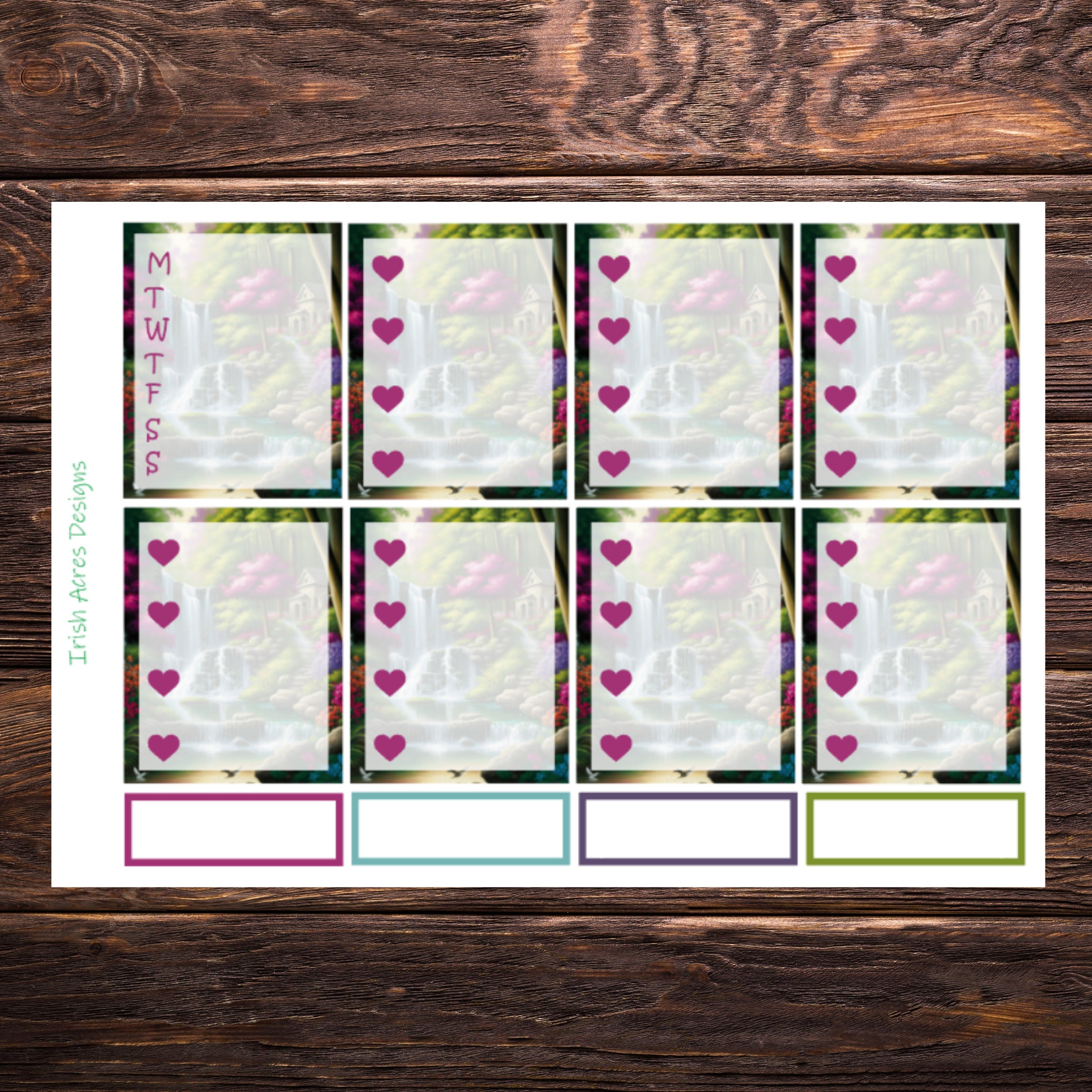 Waterfalls Planner Sticker Kit - Etsy