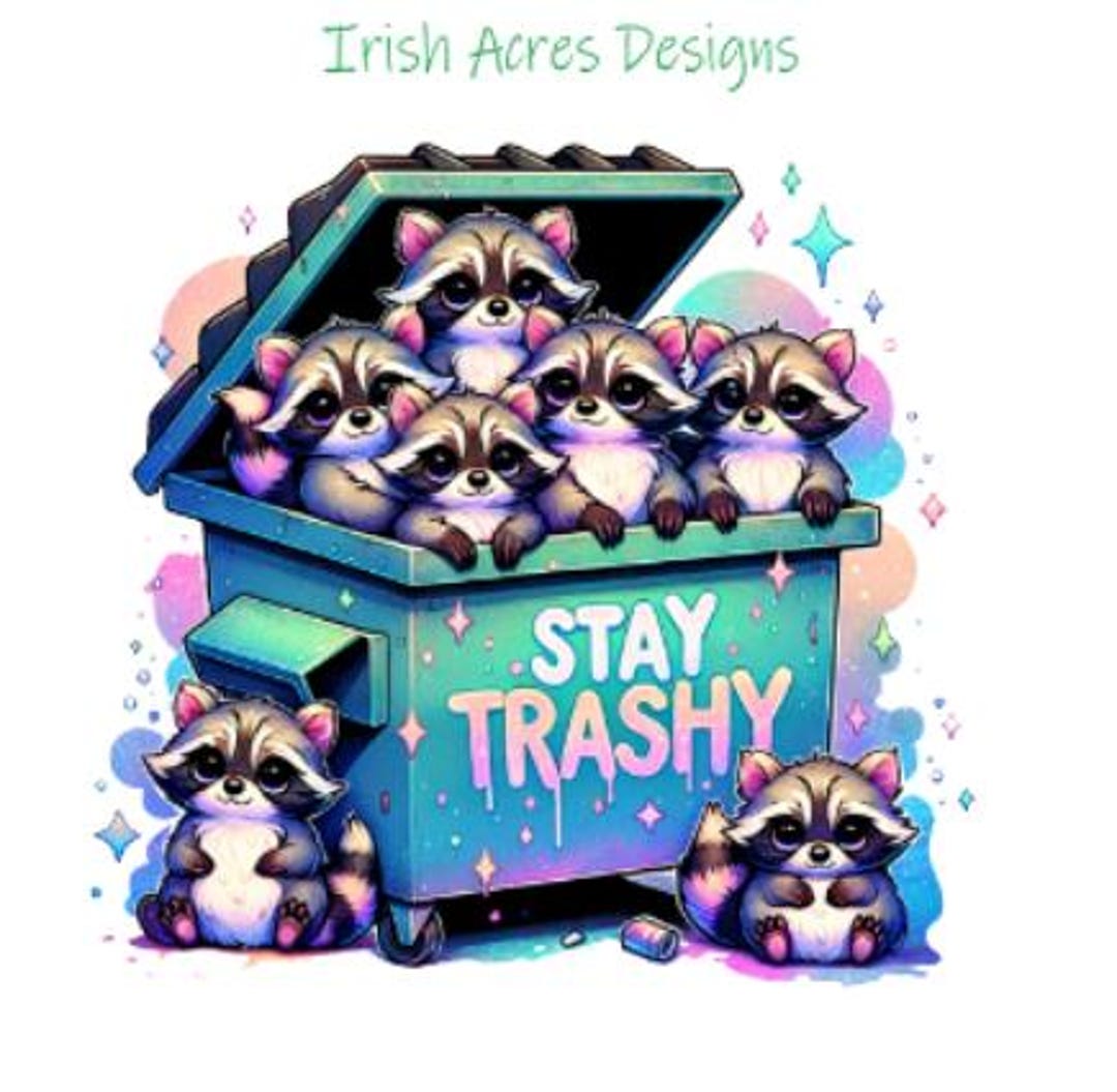 Stay Trashy 2.5" Tall Single Sticker - Etsy