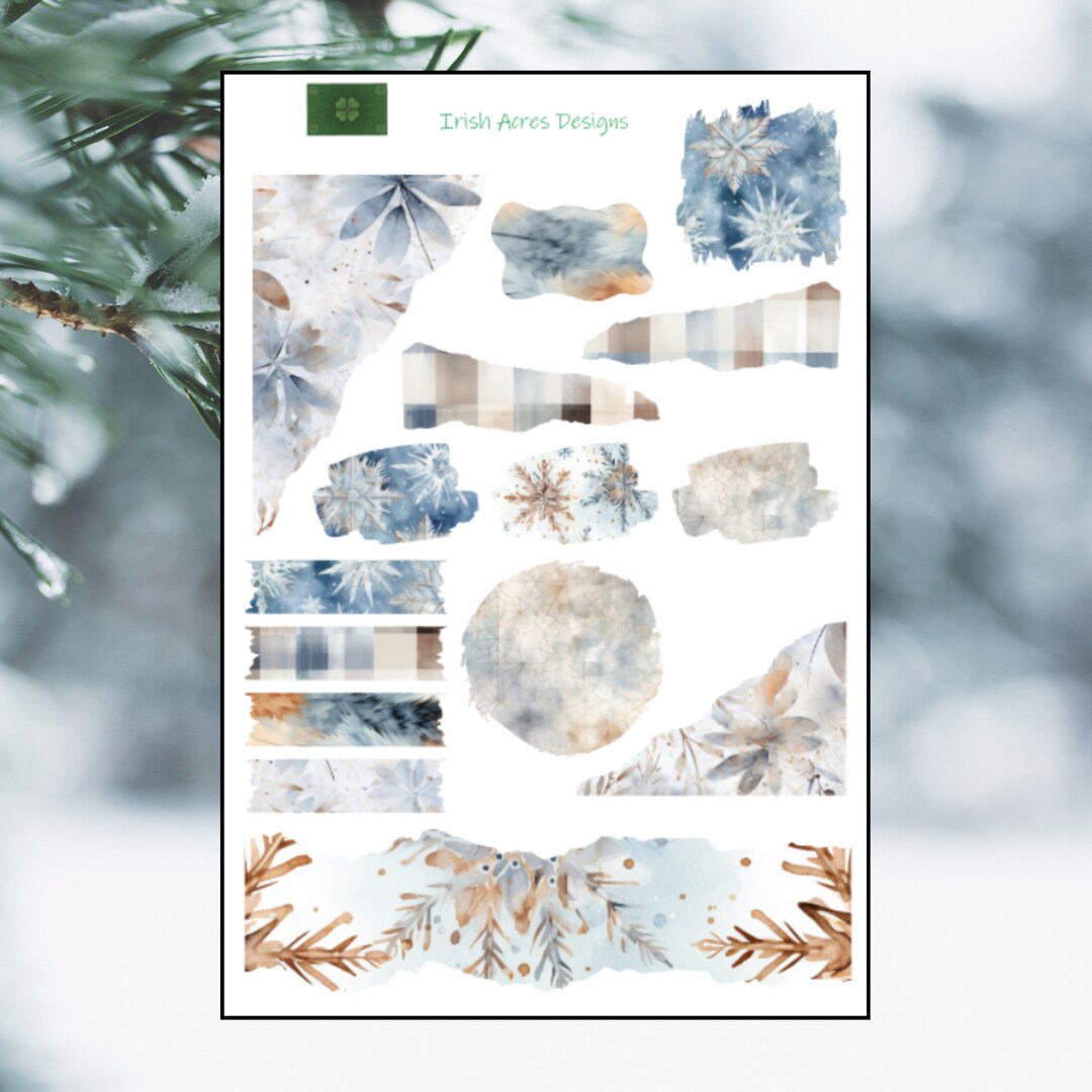 Cold Weather Comfort Journaling Planner Stickers - Etsy