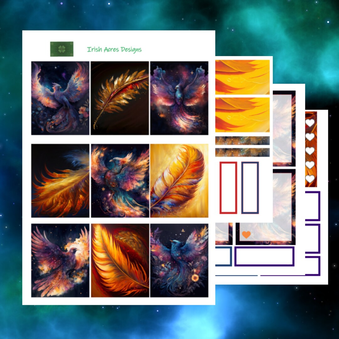 Rise of the Phoenix Planner Sticker Kit - Etsy