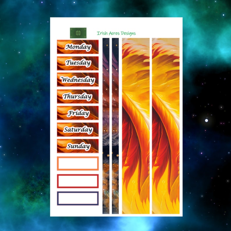 Rise of the Phoenix Planner Sticker Kit - Etsy