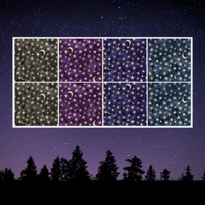 Starry Night Planner Sticker Boxes - Etsy