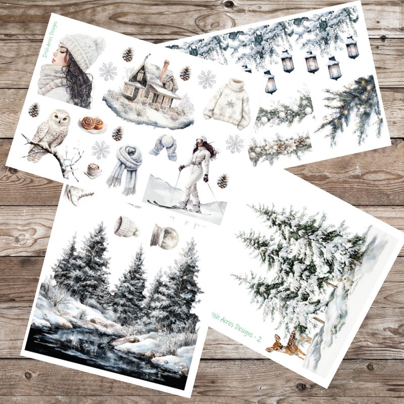 Ski Stickers Planner - Etsy