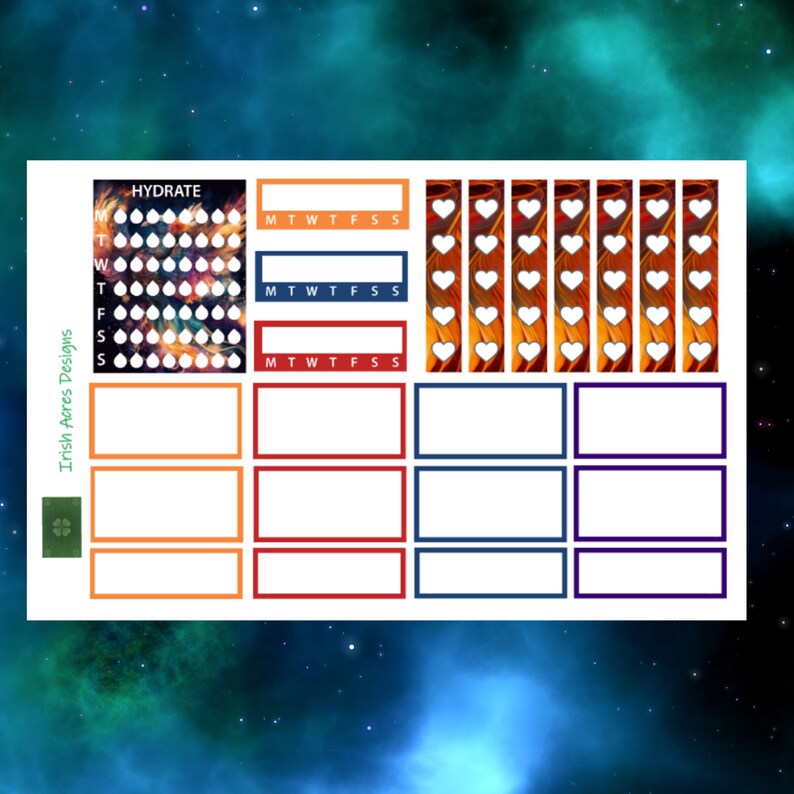 Rise of the Phoenix Planner Sticker Kit - Etsy