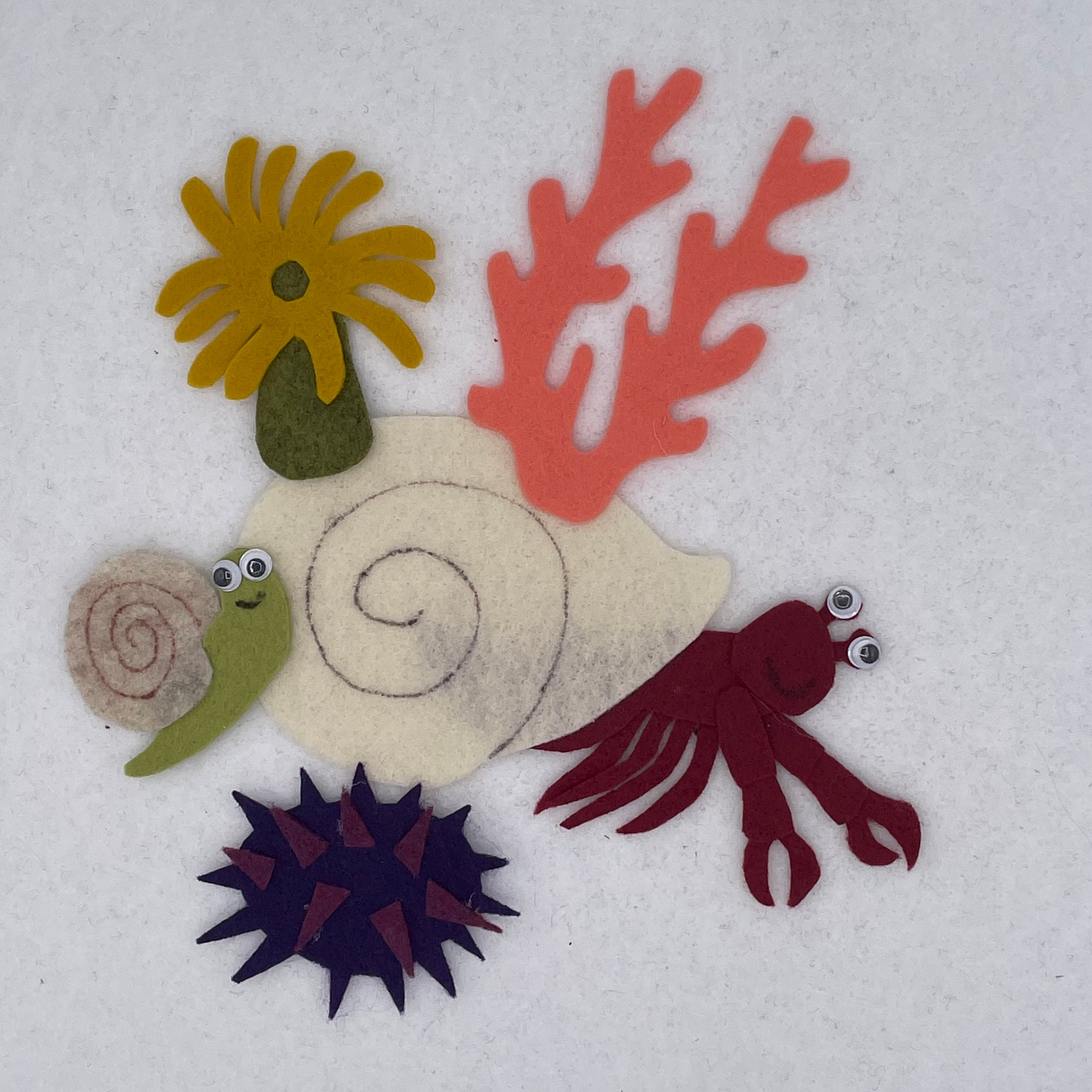 Hermit Crab Finds a House Felt Story Pattern Felt Board | Etsy