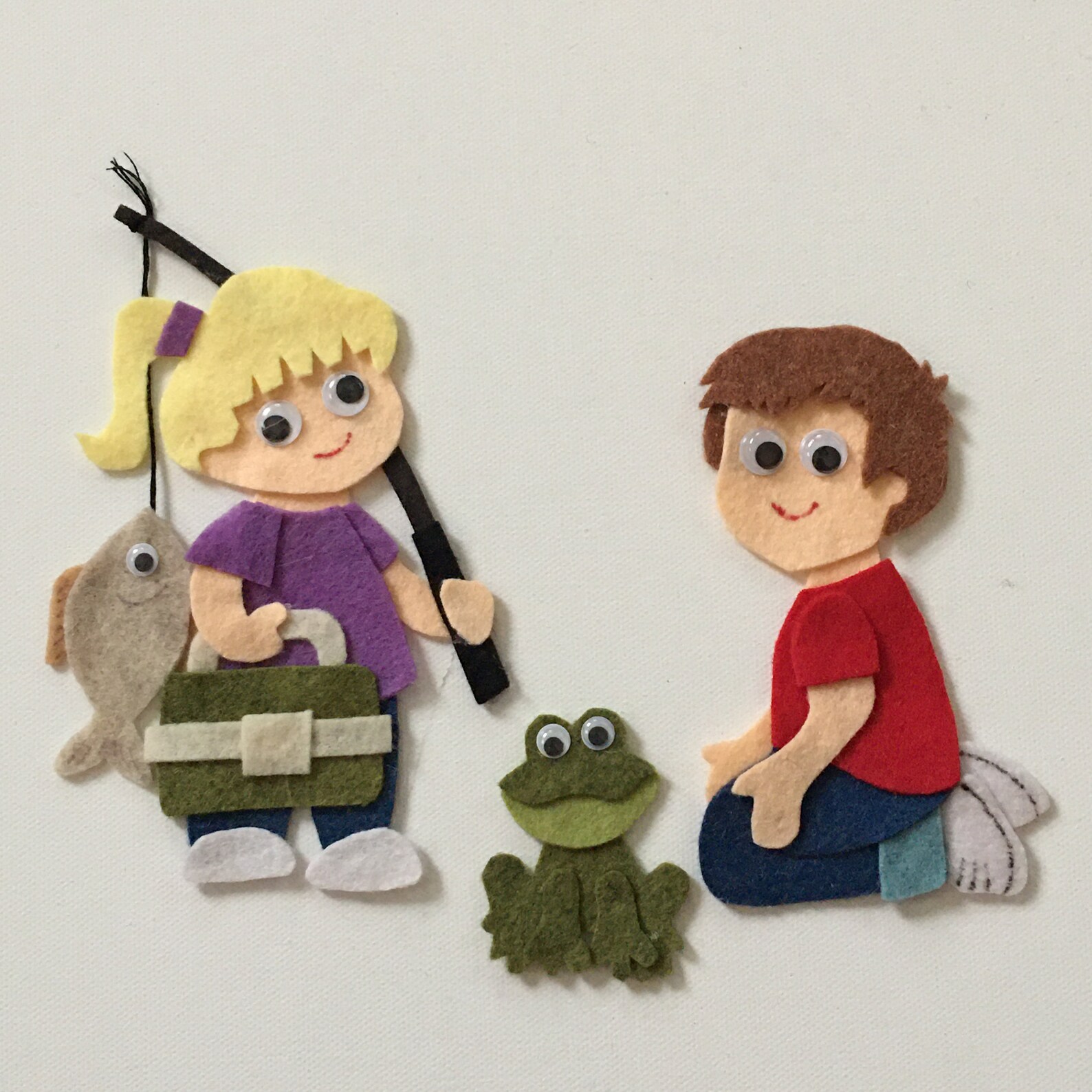 Gone Fishing Felt Story Pattern PDF Felt Pattern Instant - Etsy