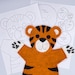 Tiger Hand Puppet Pattern, PDF Pattern for Hand Puppet, Puppet Sewing ...