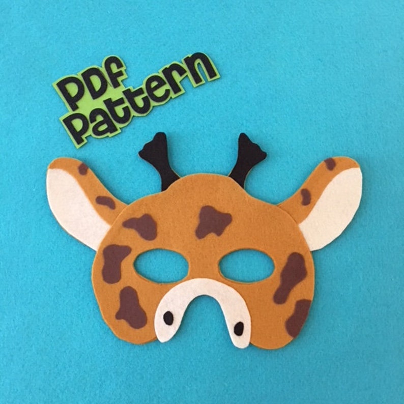 Llama Koala and Giraffe Masks Patterns for Pretend Play Zoo | Etsy