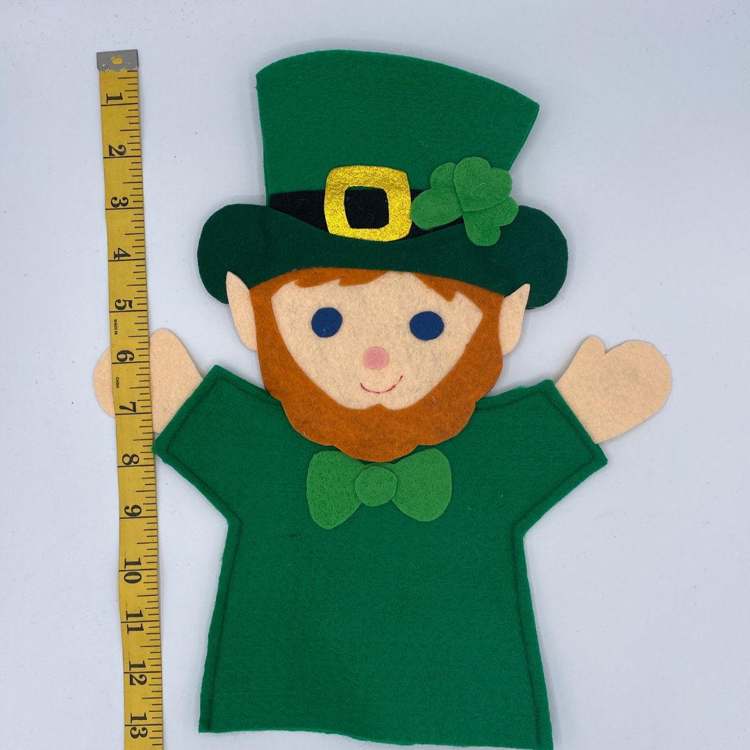 Leprechaun Hand Puppet Pattern – DIY Felt St. Patrick's Day Craft (PDF ...