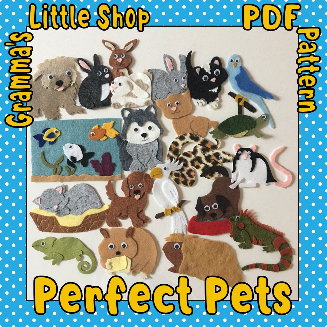 Perfect Pets Felt Board Patterns - PDF INSTANT DOWNLOAD - Etsy