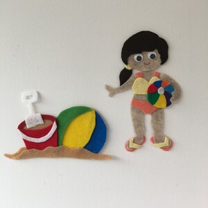 Beach Day, Felt Board Pattern - PDF Downloadable Pattern - Etsy