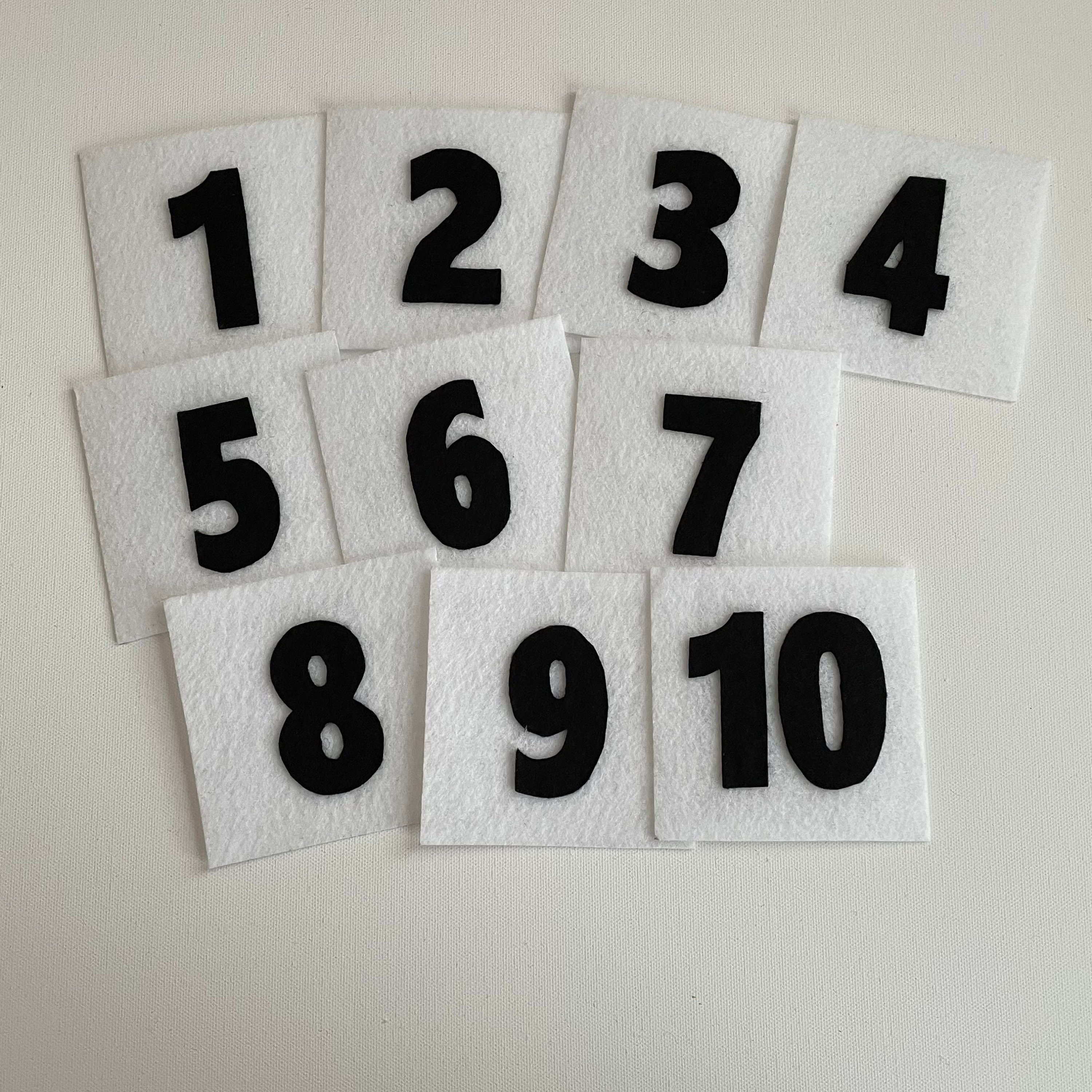 Apple Seed Counting Felt Board Pattern - Math Game - DIY Felt Numbers ...