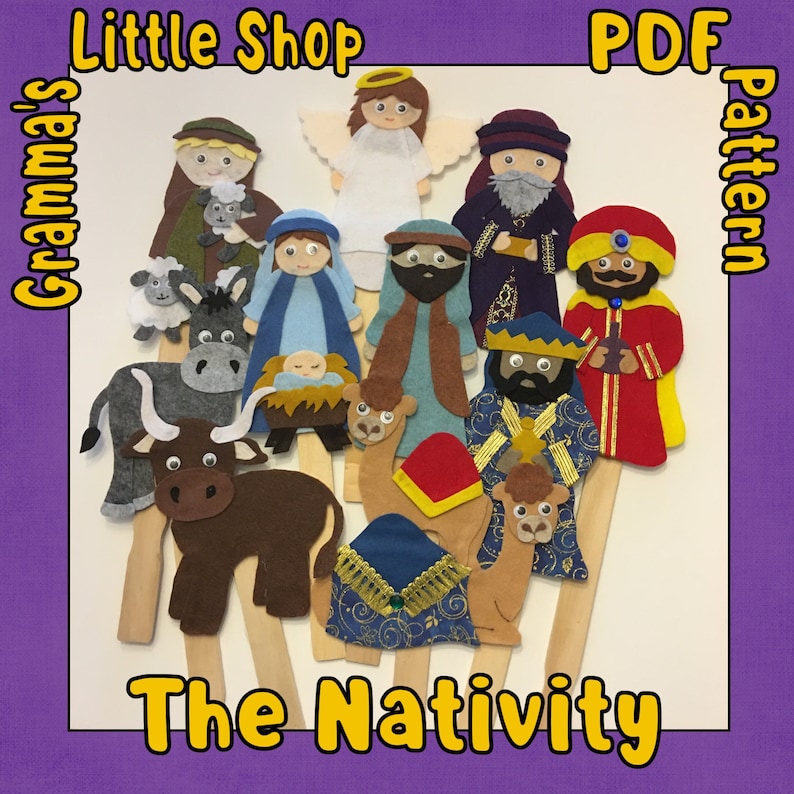 Nativity Story Christmas Story Baby Jesus in Manger Scene | Etsy