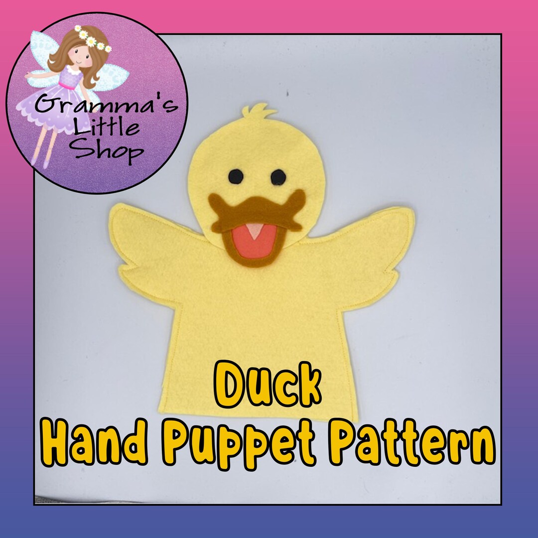 Duck Hand Puppet Sewing Pattern, Felt DIY (PDF Pattern) - Etsy