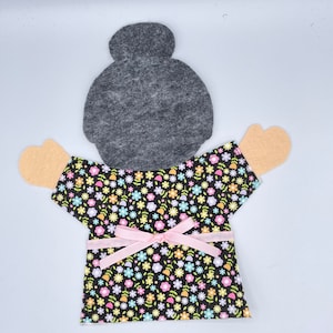 Grandma and Grandpa Felt Hand Puppet Patterns (PDF Pattern) - Etsy
