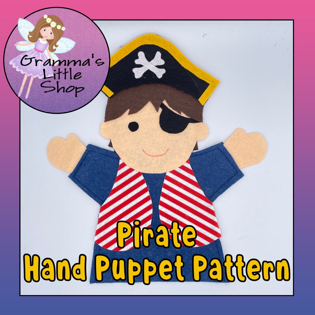 Ahoy Matey! DIY Pirate Hand Puppet Pattern for Endless High Seas ...