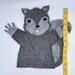 Squirrel Hand Puppet Pattern, PDF Pattern for Hand Puppet, Puppet ...