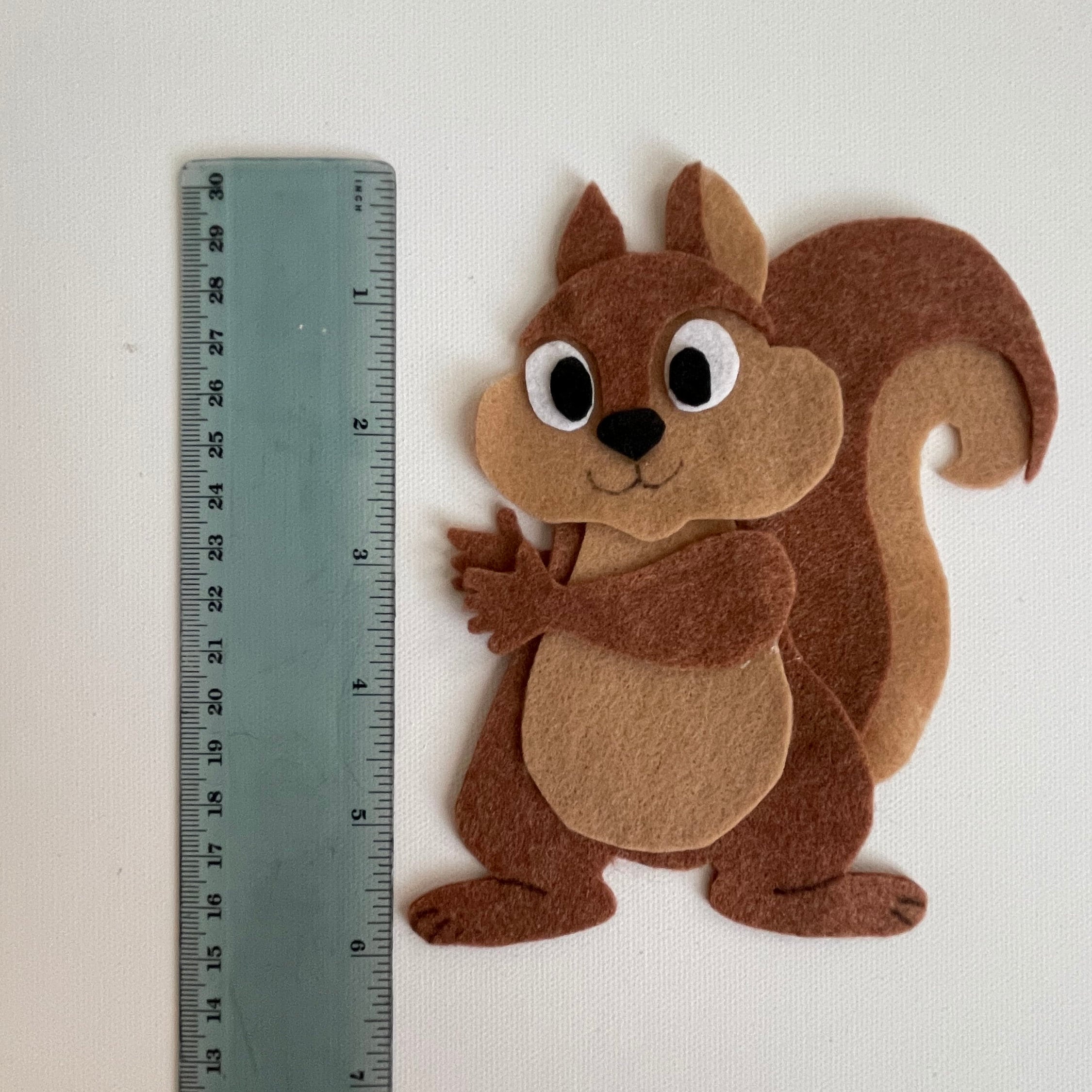 5 Little Acorns Felt Squirrel Pattern Preschool Rhyme DIY | Etsy