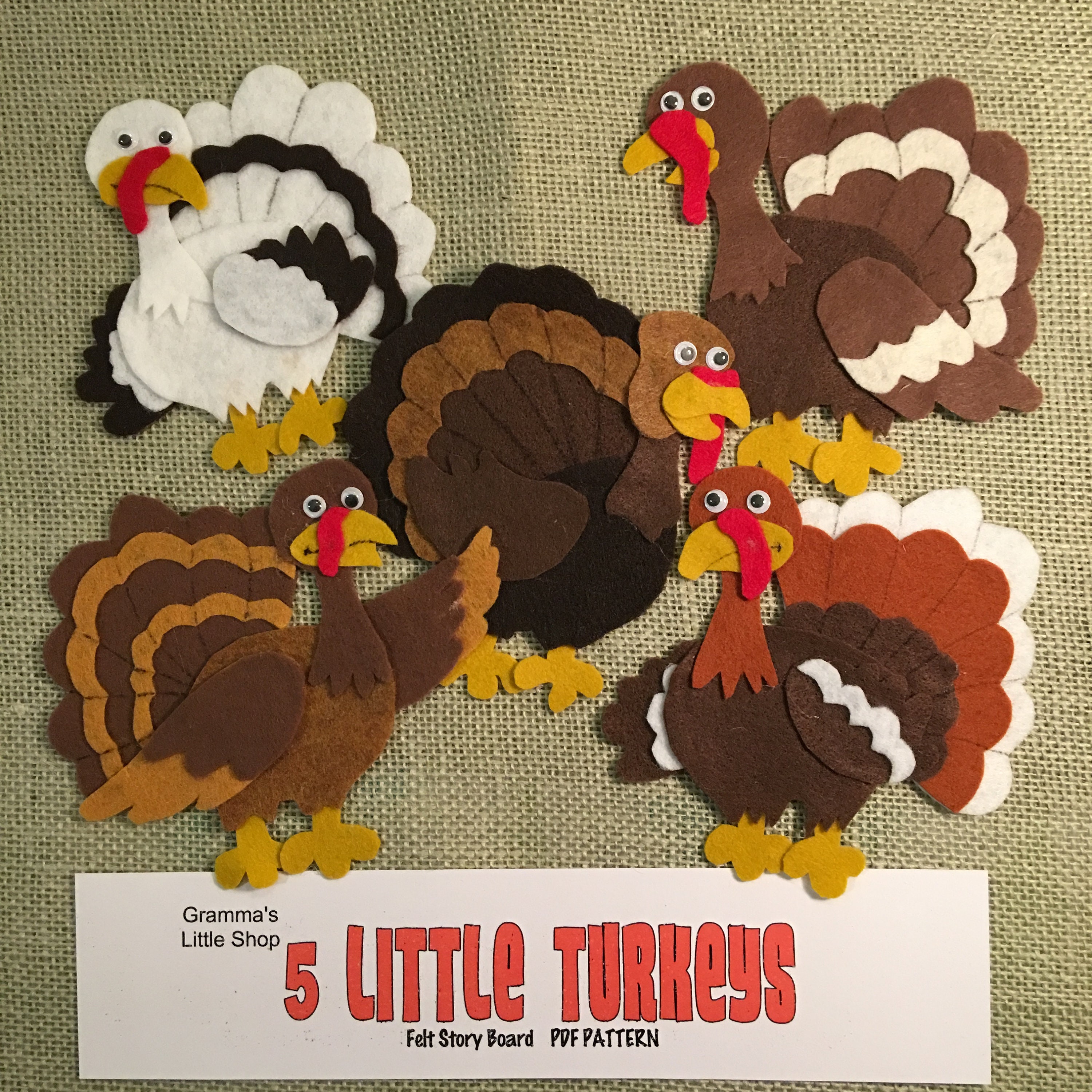Felt Turkey Pattern