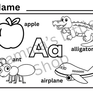 Alphabet Coloring Pages, Preschool Coloring Pages, Preschool Activity ...
