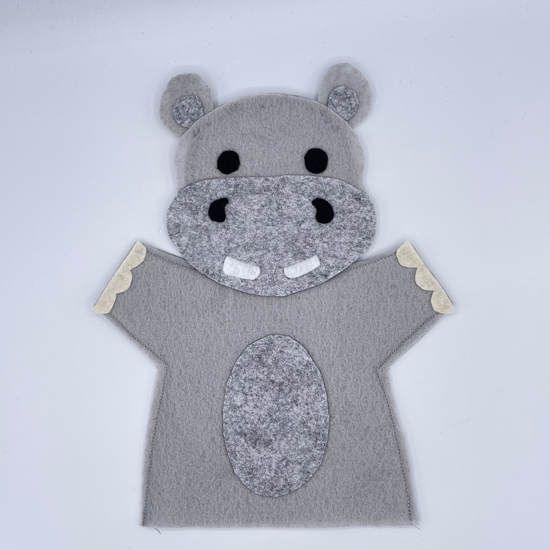 Hippo Hand Puppet Pattern PDF Pattern for Hand Puppet Puppet - Etsy