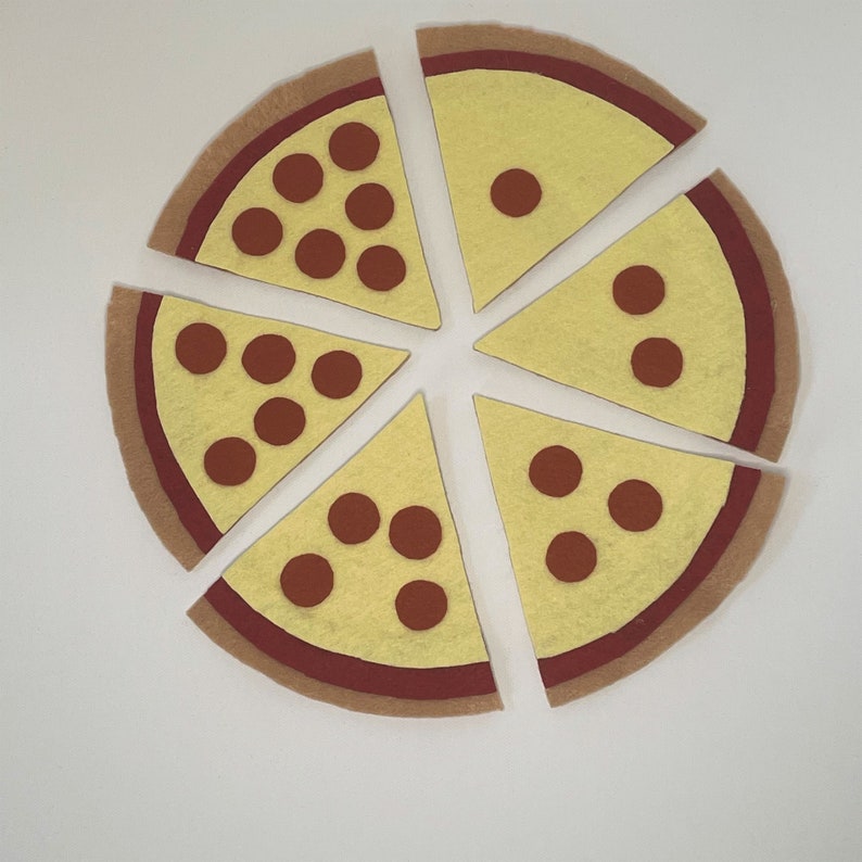 Pizza Counting Pattern Simple Math Aid Learn to Count | Etsy