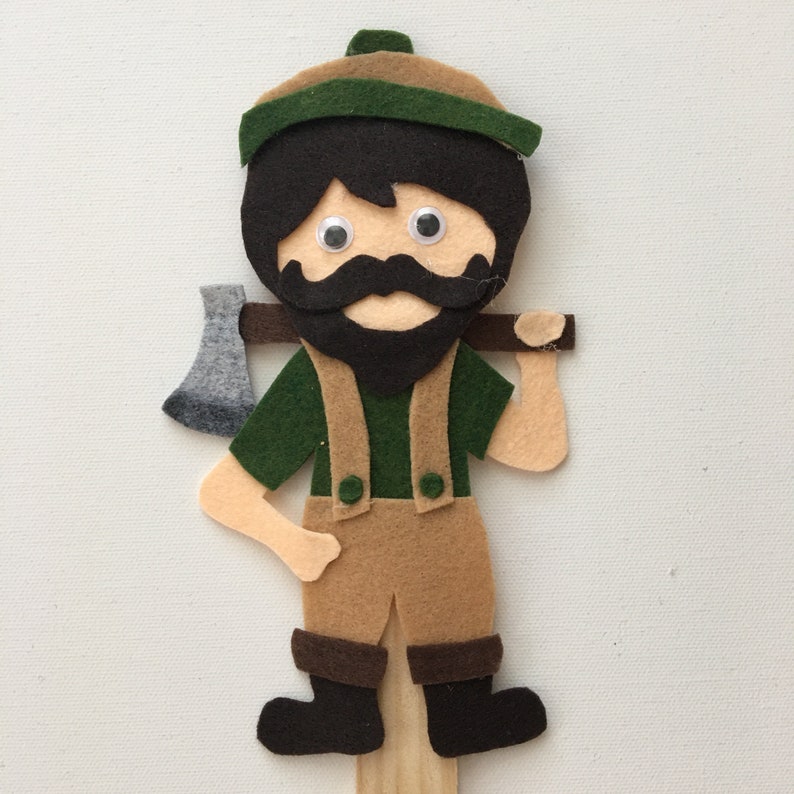 Red Riding Hood Puppet Pattern Puppet on a Stick PDF - Etsy