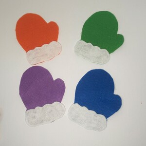 Mitten and Snowball Hide and Seek Pattern, Hide the Snowball Felt ...