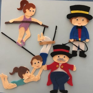 Circus Time Felt Board Patterns // PDF PATTERN ONLY - Etsy